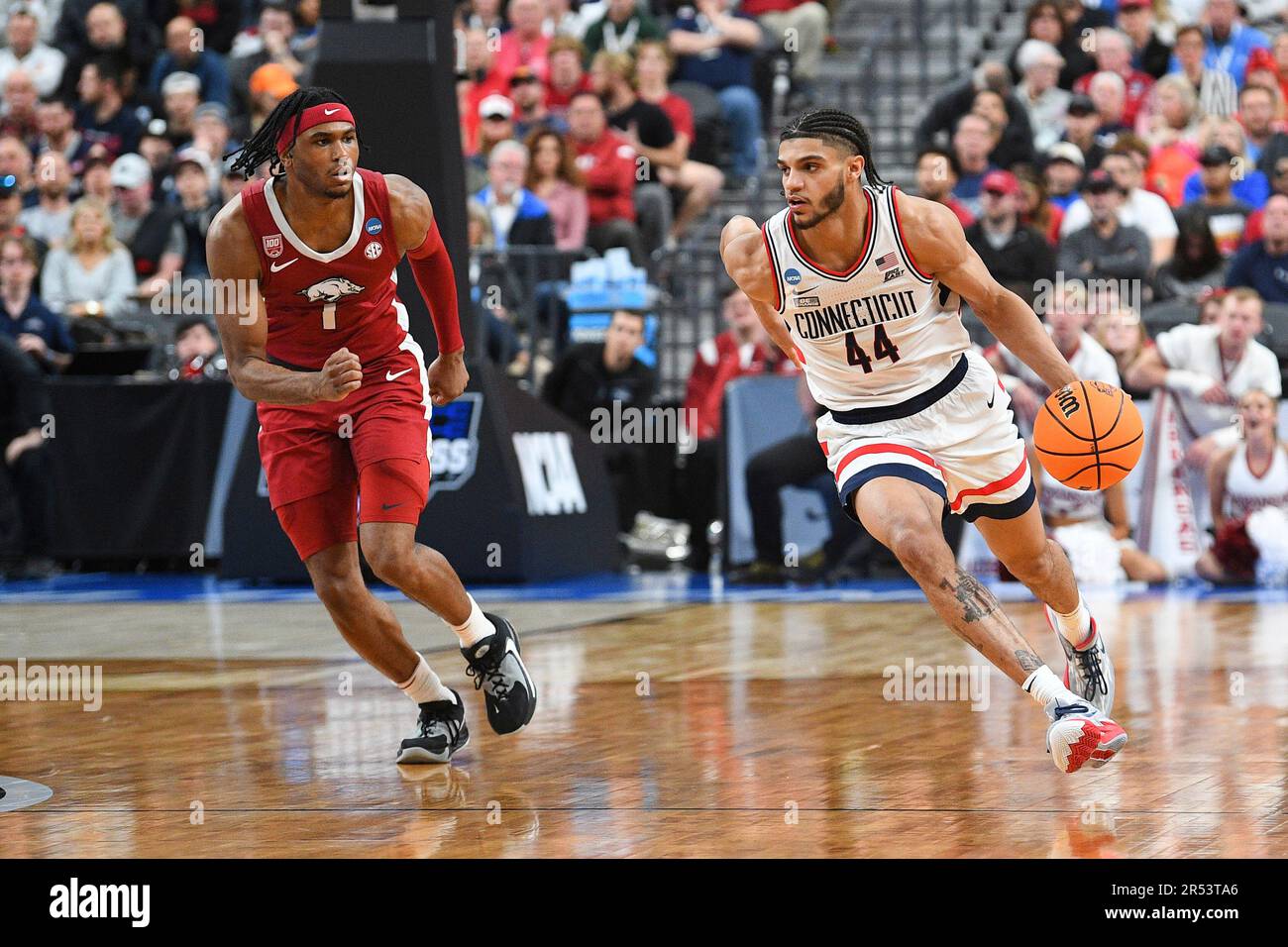 LAS VEGAS, NV - MARCH 24: UConn Huskies guard Andre Jackson Jr. (44 ...