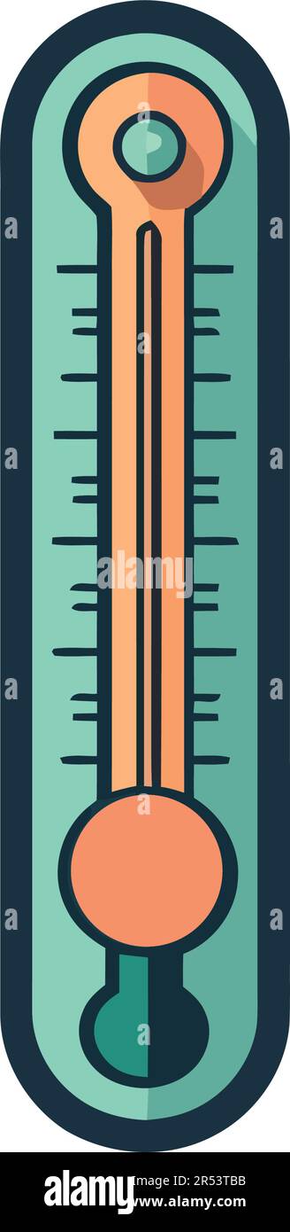 Temperature symbol on thermometer measures weather Stock Vector Image ...