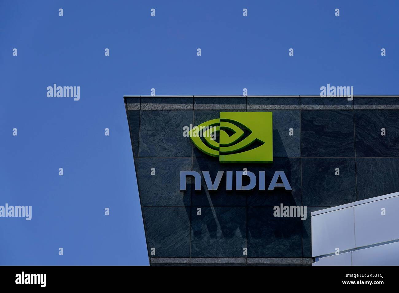 A Nvidia office building is shown in Santa Clara, Calif., Wednesday ...