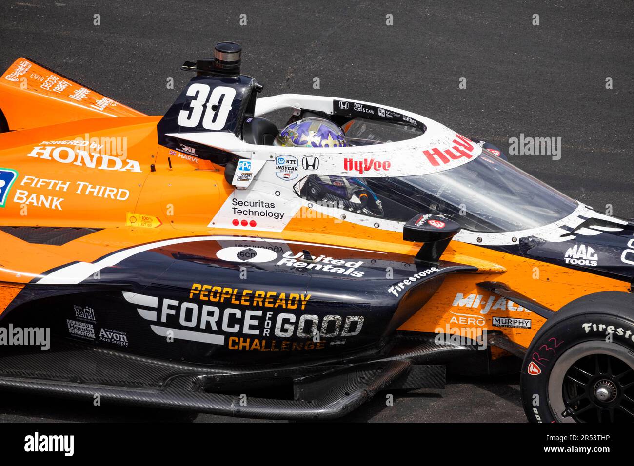 Rahal Letterman Lanigan Racing driver Jack Harvey (30) races during the ...