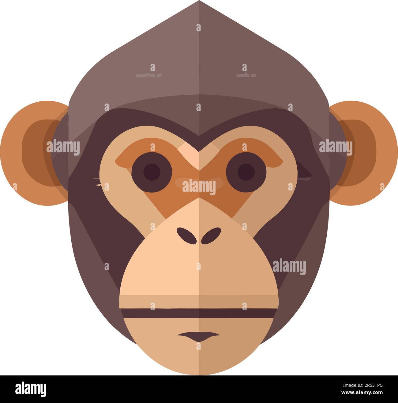Smiling baby macaque sitting Stock Vector Image & Art - Alamy