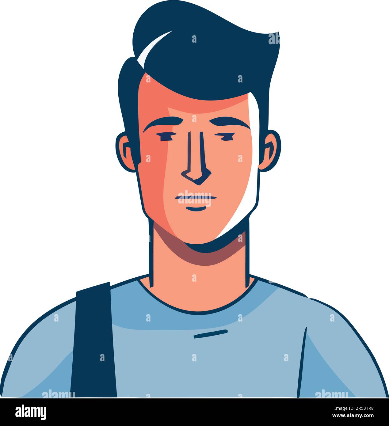 Handsome man icon smiling isolated Stock Vector Image & Art - Alamy