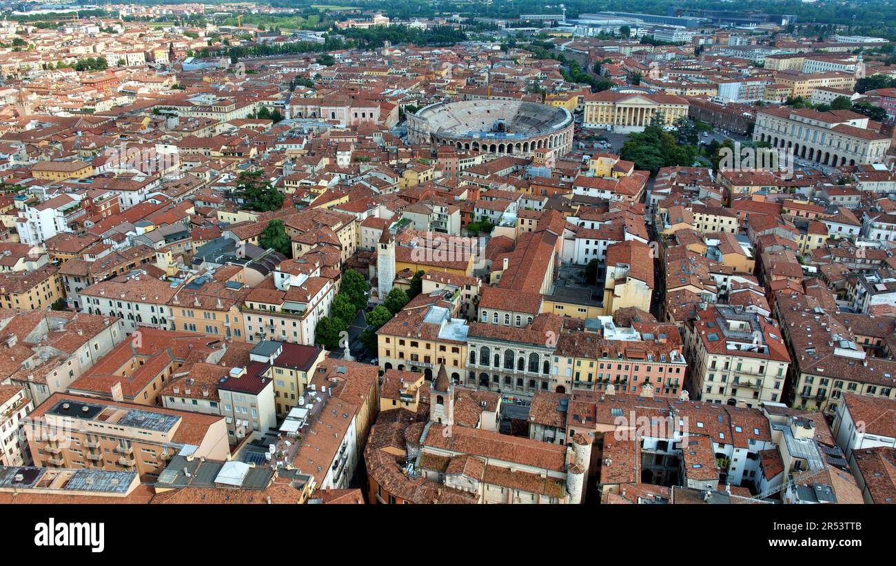 Europe top view of arena di verona hi-res stock photography and images ...