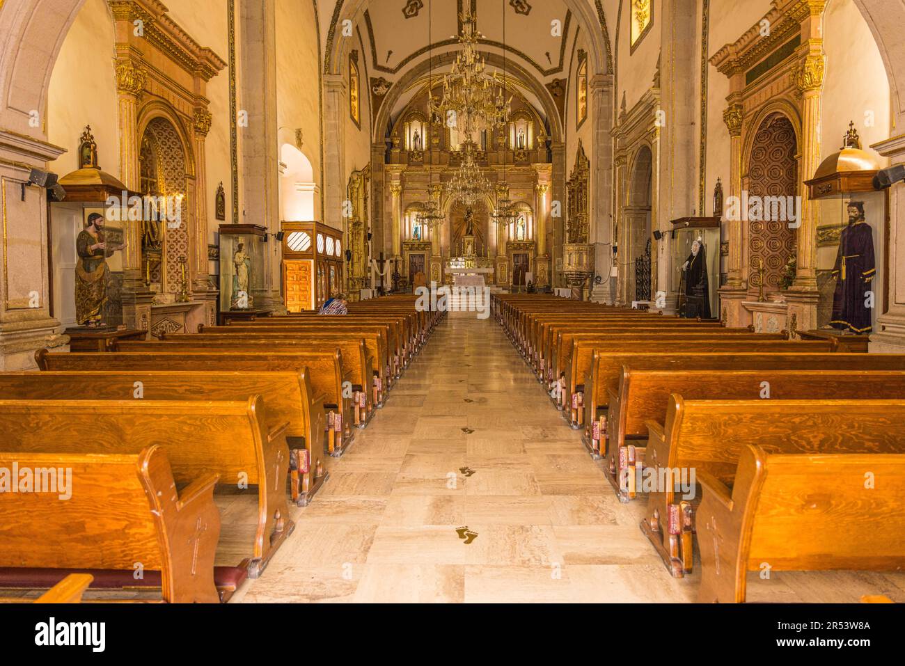 Temple of San, emblematic site in Parral, Chihuahua, Mexico. Hidalgo de ...