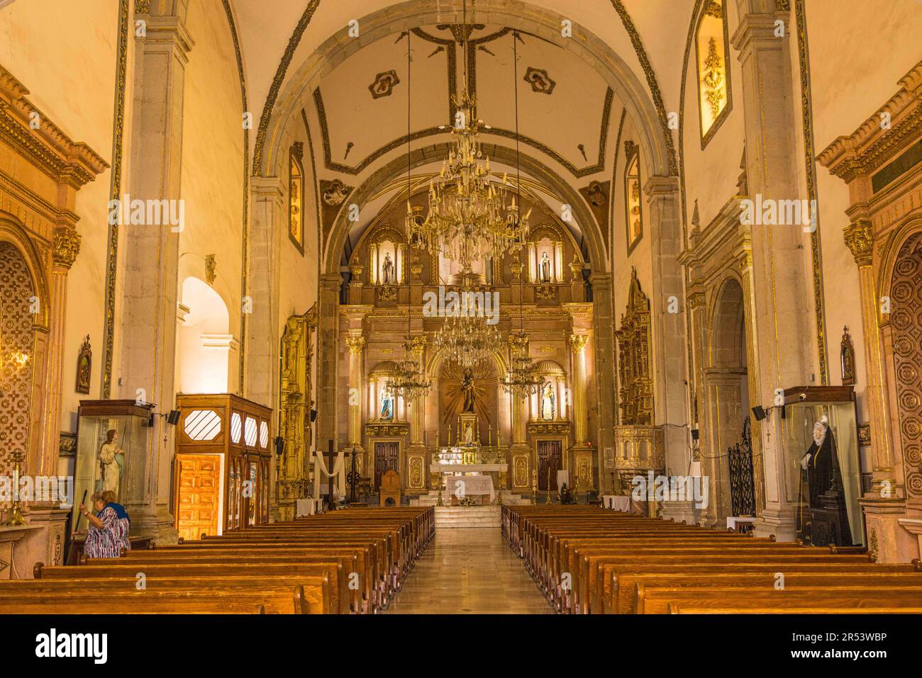Temple of San, emblematic site in Parral, Chihuahua, Mexico. Hidalgo de ...