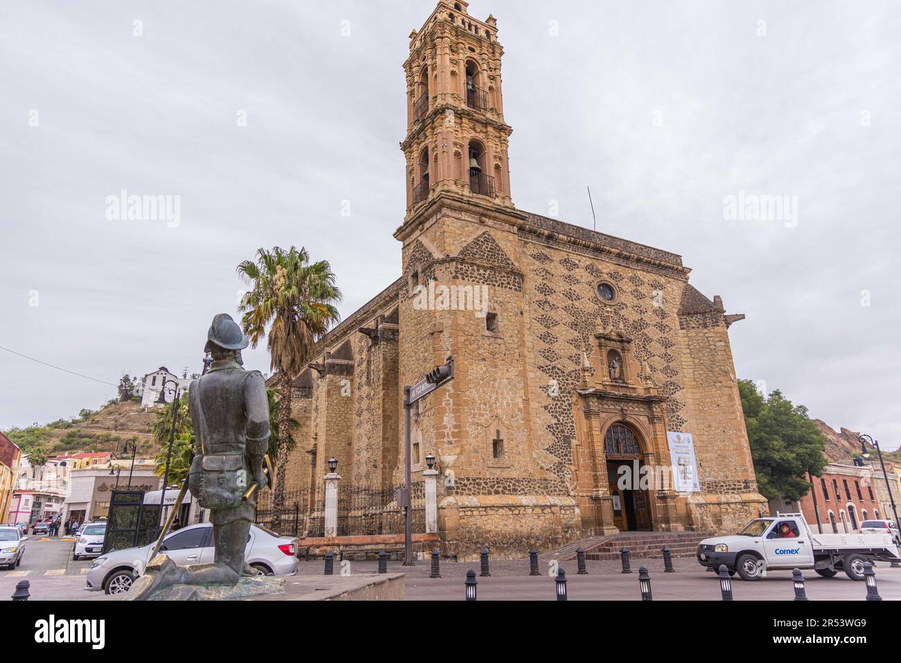 Temple of San, emblematic site in Parral, Chihuahua, Mexico. Hidalgo de ...