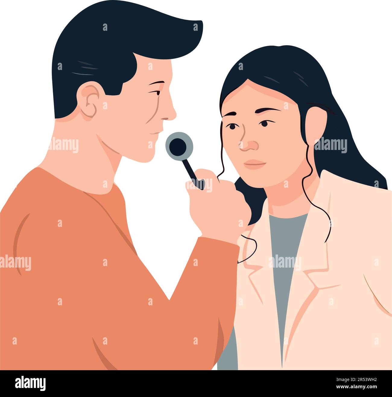 Tv reporter news event Stock Vector Images - Alamy