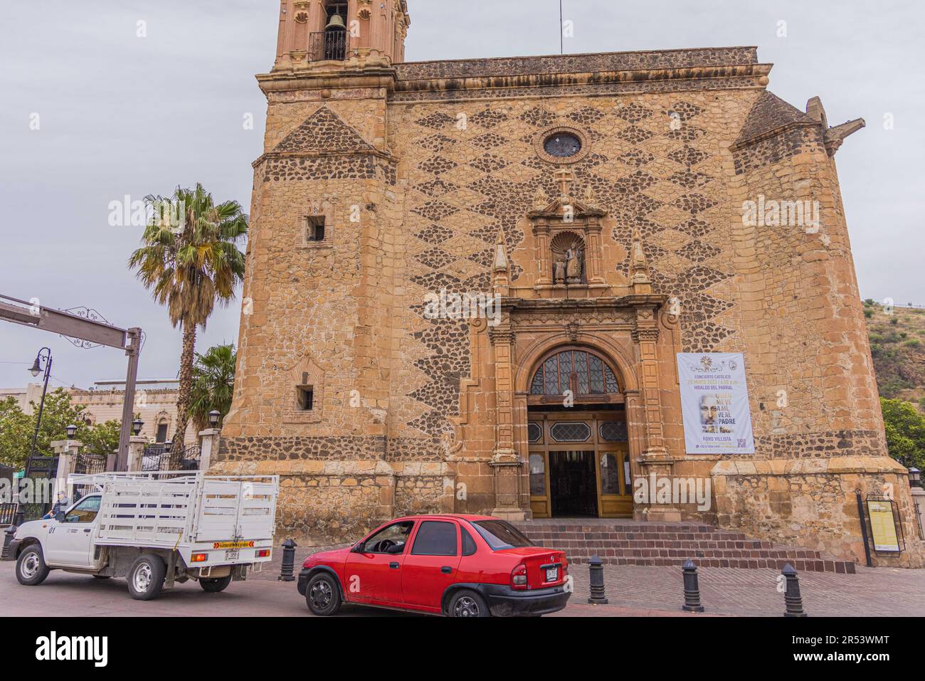 Temple of San, emblematic site in Parral, Chihuahua, Mexico. Hidalgo de ...