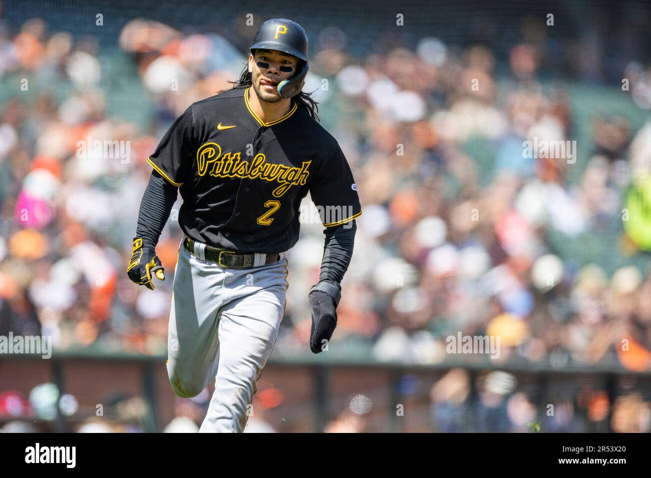 SAN FRANCISCO, CA - MAY 31: Pittsburgh Pirates Outfield Connor Joe (2 ...