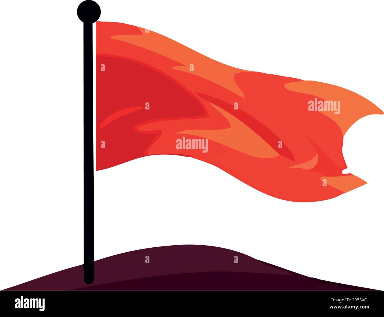 Vector illustration of a waving American flag Stock Vector Image & Art ...
