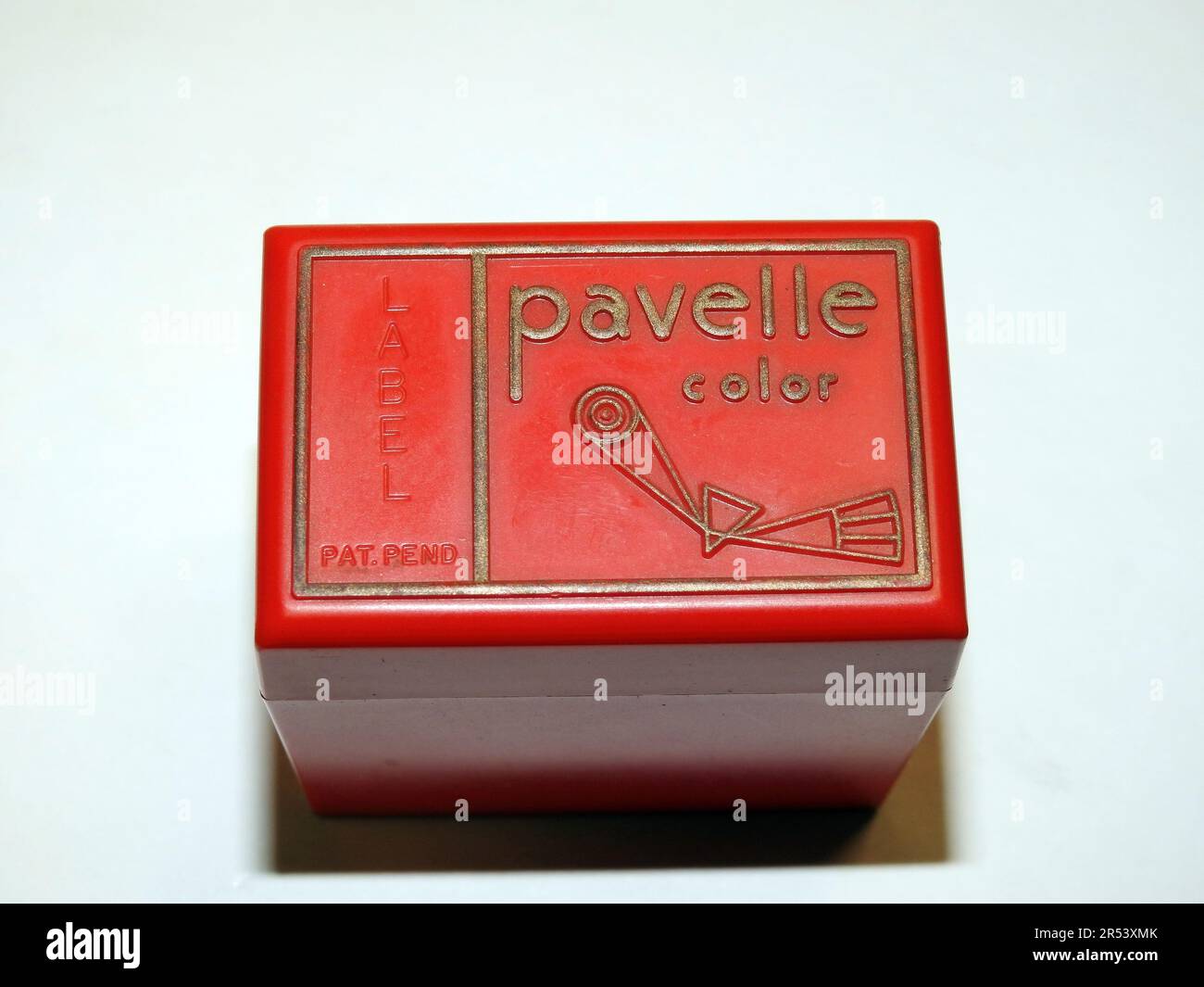 United States- May 31, 2023: Red film slide box from Pavelle Color Labs ...