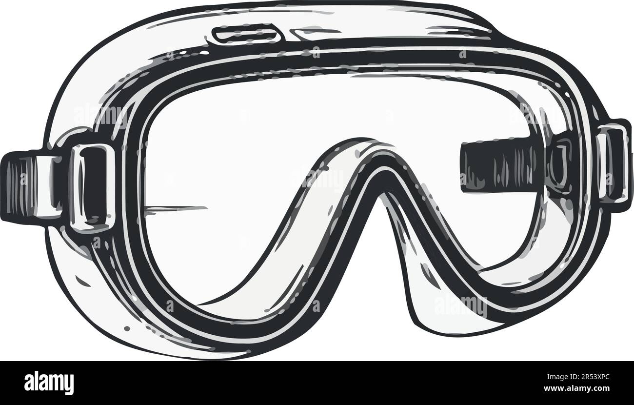 goggles snorkel and scuba equipment Stock Vector Image & Art - Alamy