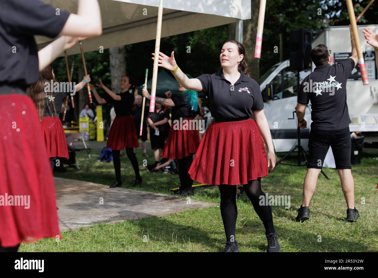 Folk music, clog dancing, Morris Dancers - colourful scenes from ...