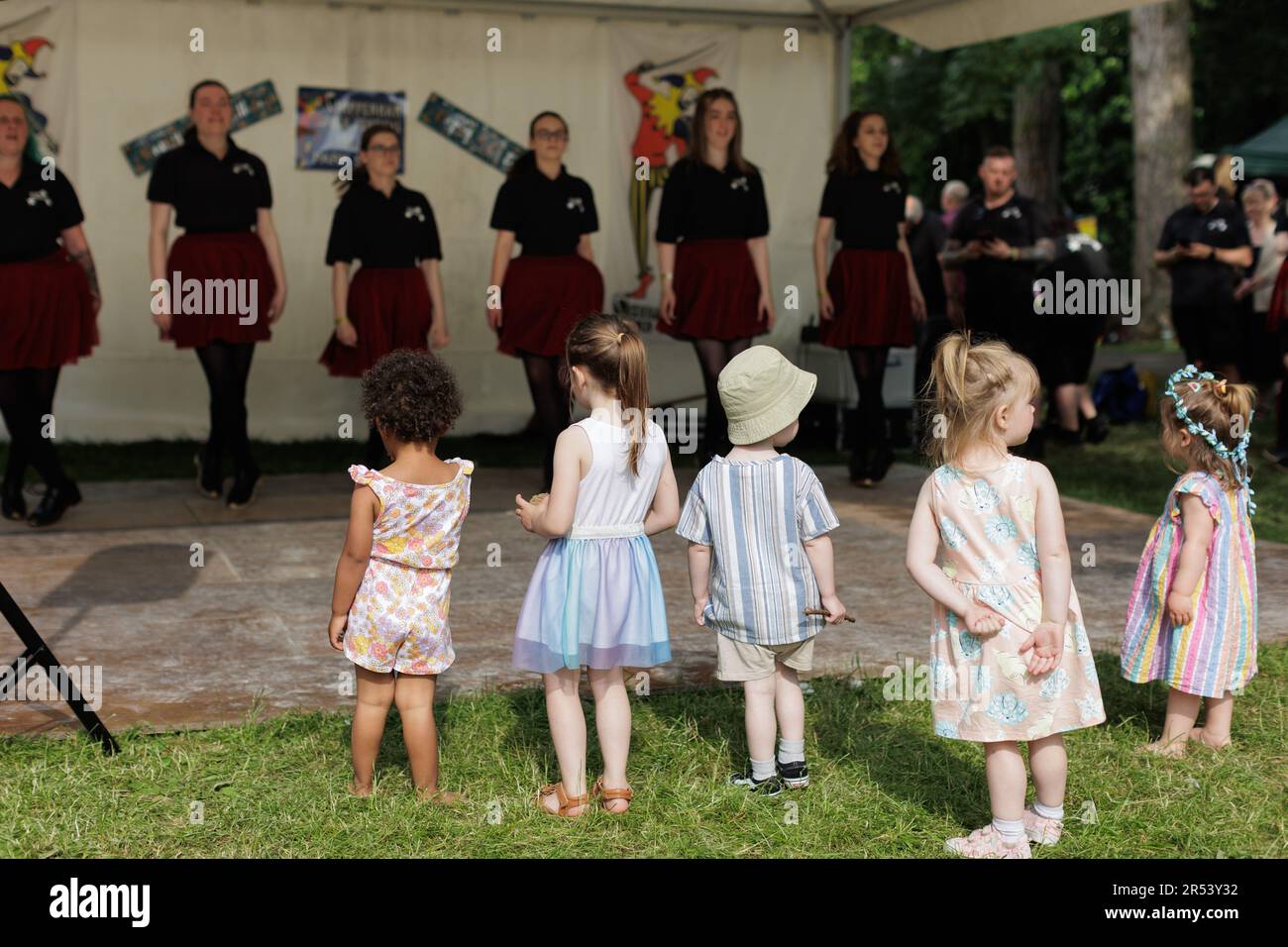 Folk music, clog dancing, Morris Dancers - colourful scenes from ...