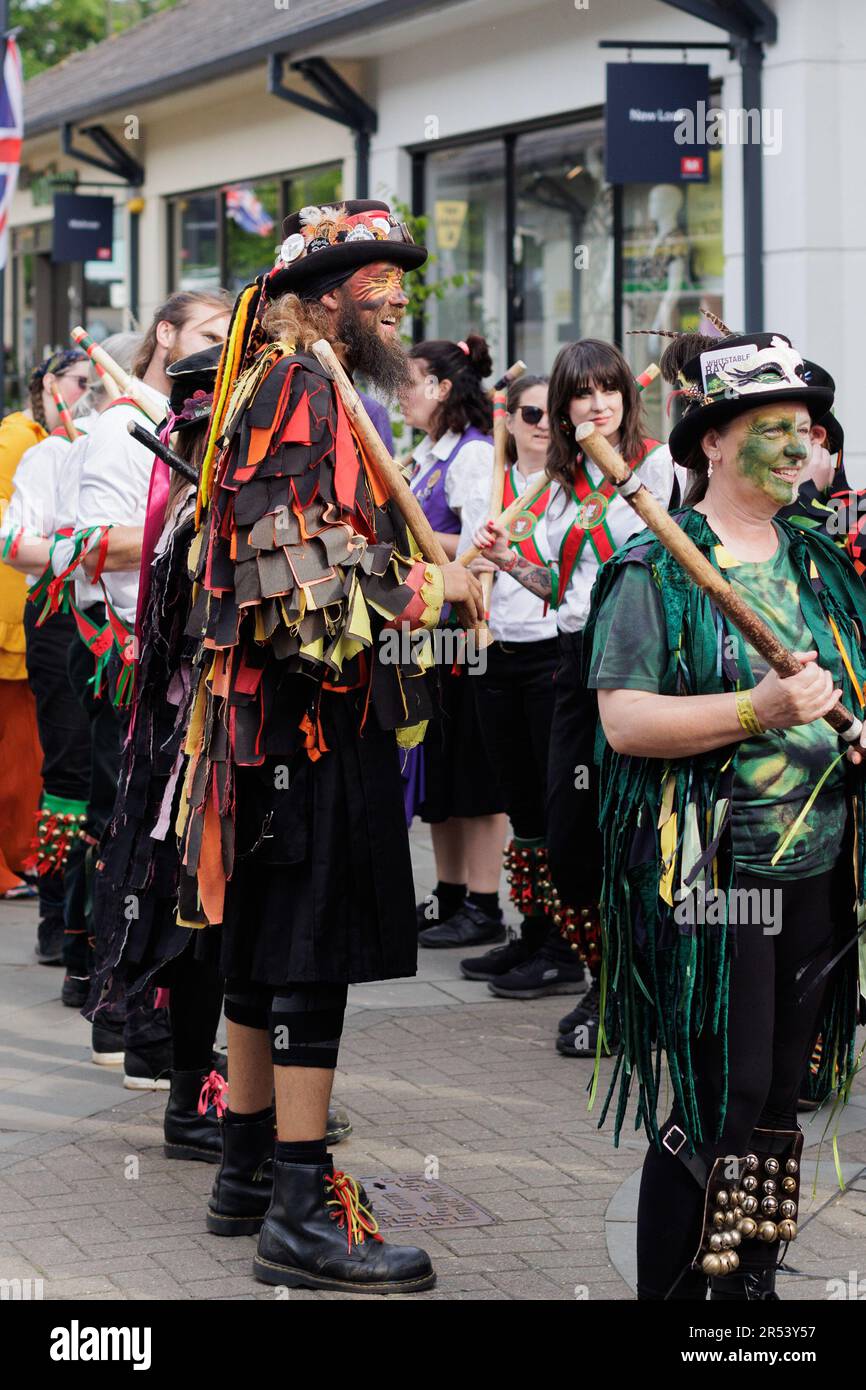 Folk music, clog dancing, Morris Dancers - colourful scenes from ...