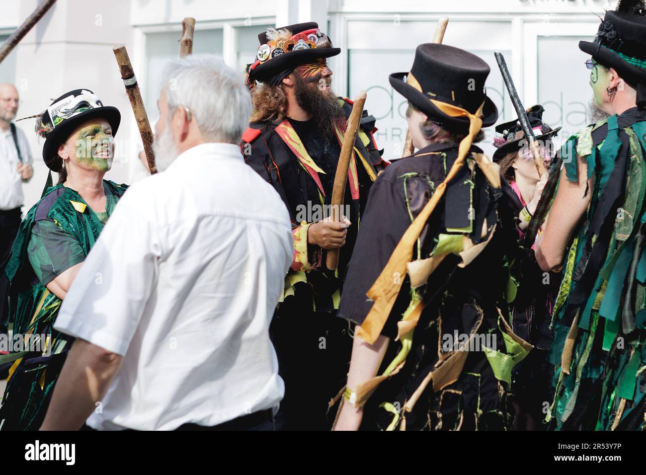 Folk music, clog dancing, Morris Dancers - colourful scenes from ...