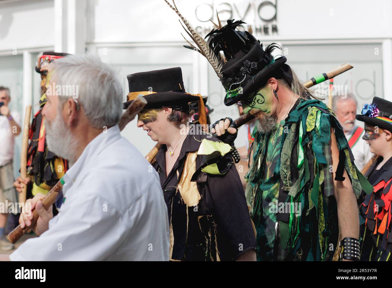 Folk music, clog dancing, Morris Dancers - colourful scenes from ...
