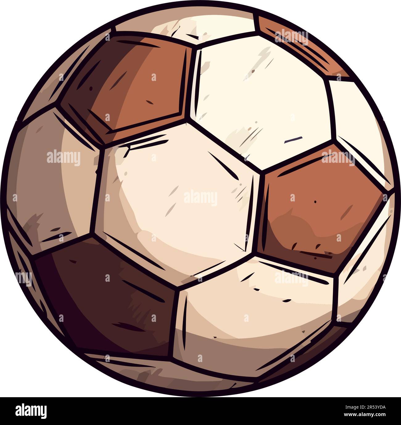 Soccer ball symbolizes success in competitive sport Stock Vector Image ...