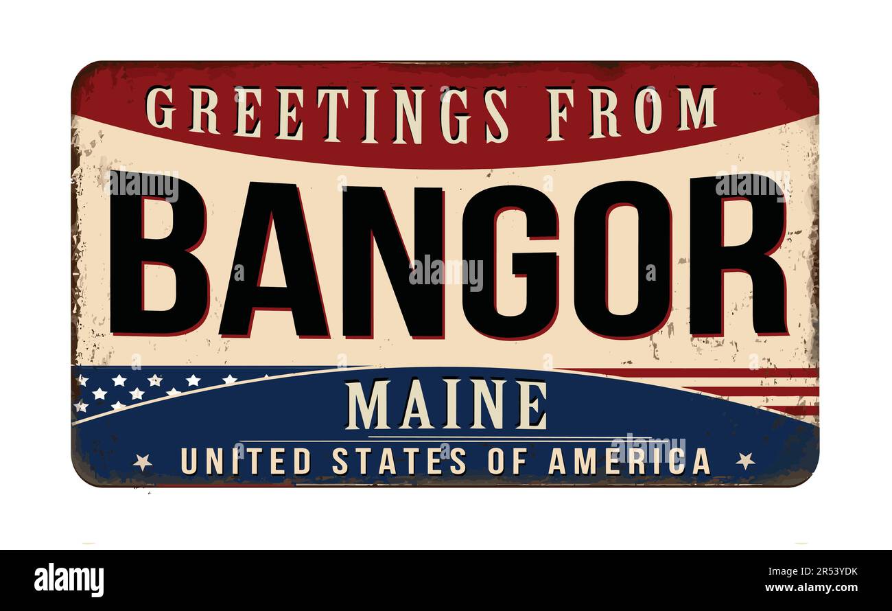 Bangor map Stock Vector Images - Alamy