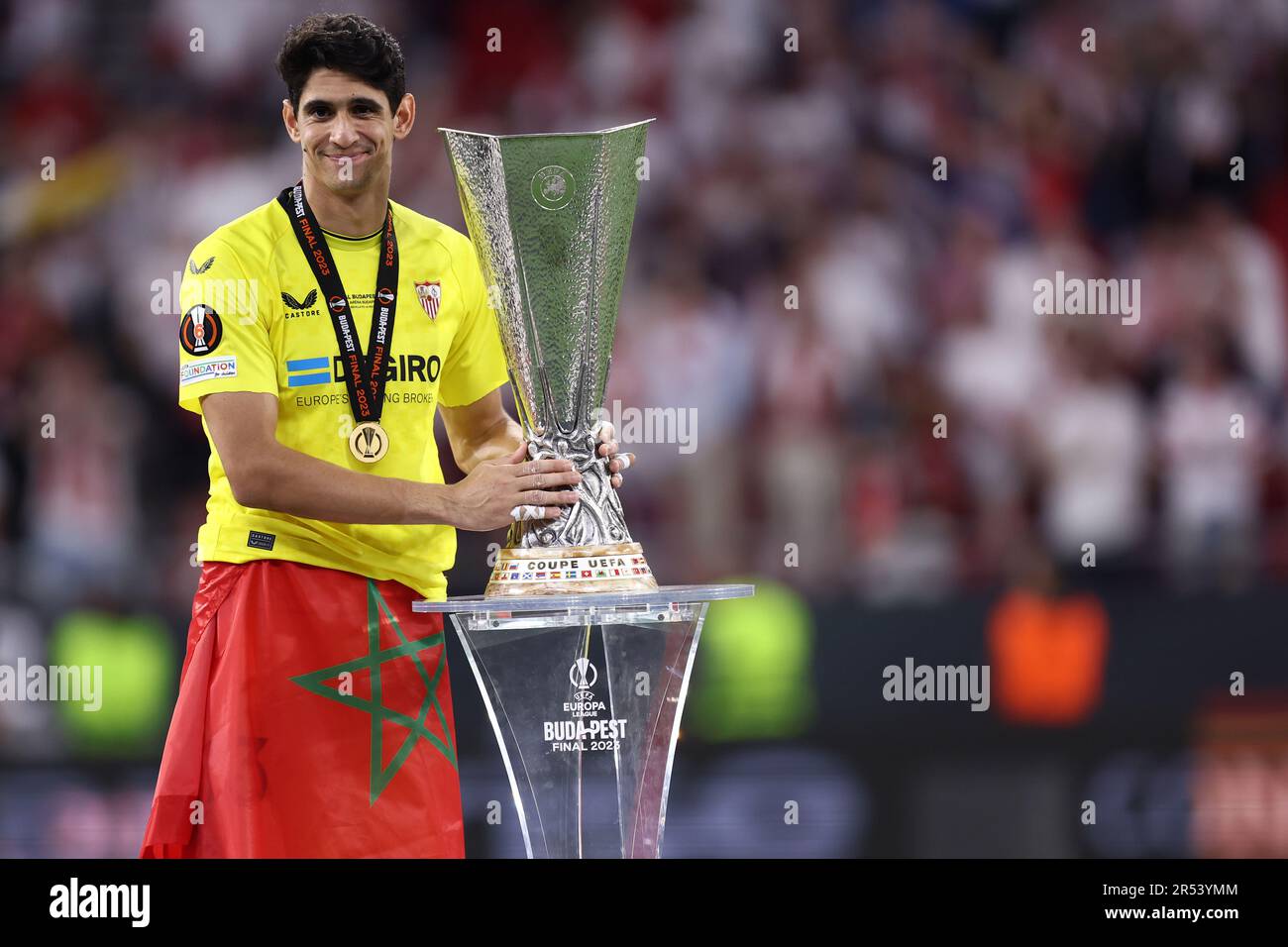 Budapest, Hungary. 31st May, 2023. Bono Yassine Bounou of Sevilla FC ...
