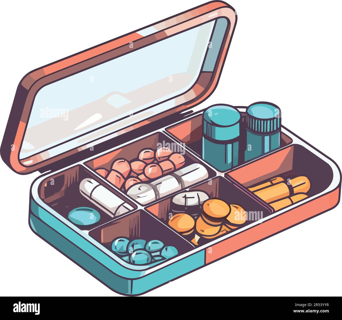 Pill packet isolated on white background Stock Vector Image & Art - Alamy