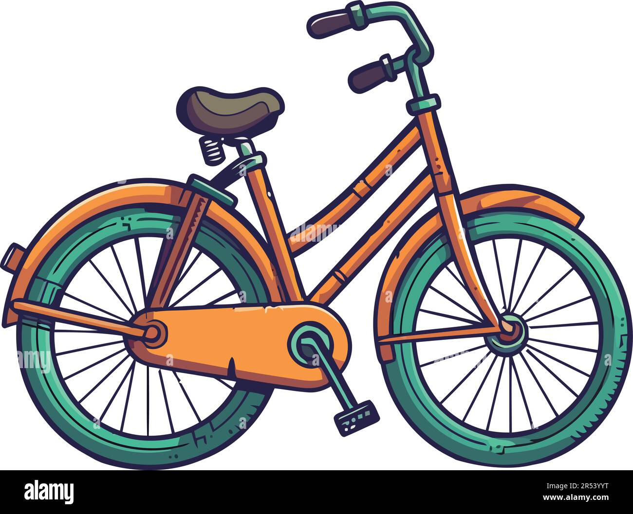 bike in vector illustration for fun activity Stock Vector Image & Art ...