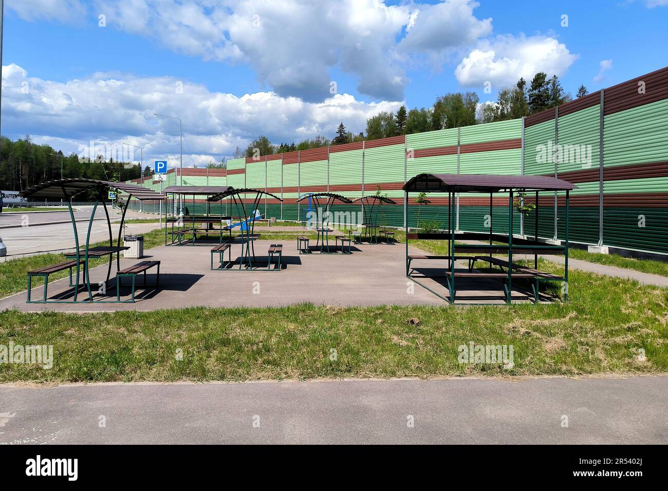 Russian Federation. Moscow. Recreation area on the M11 highway Stock ...