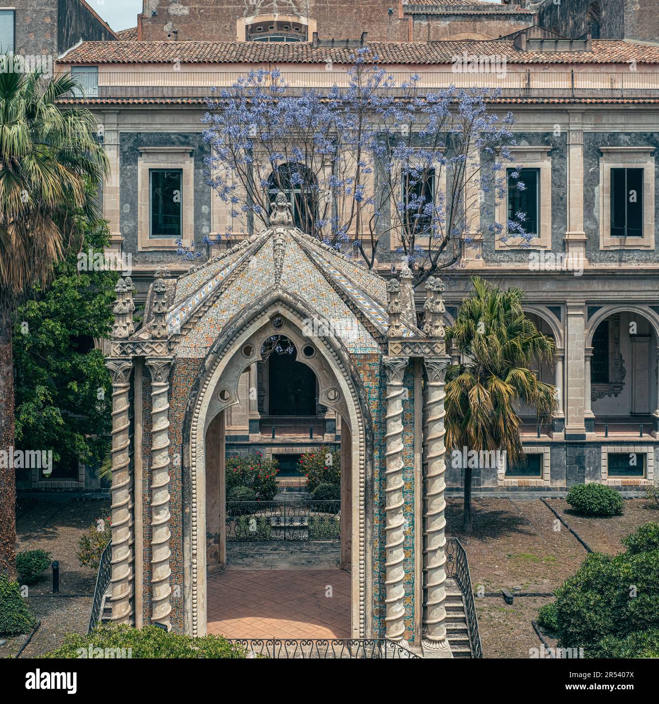 The Benedictine monastery of Saint Nicolo' l'Arena, Catania, Sicily ...