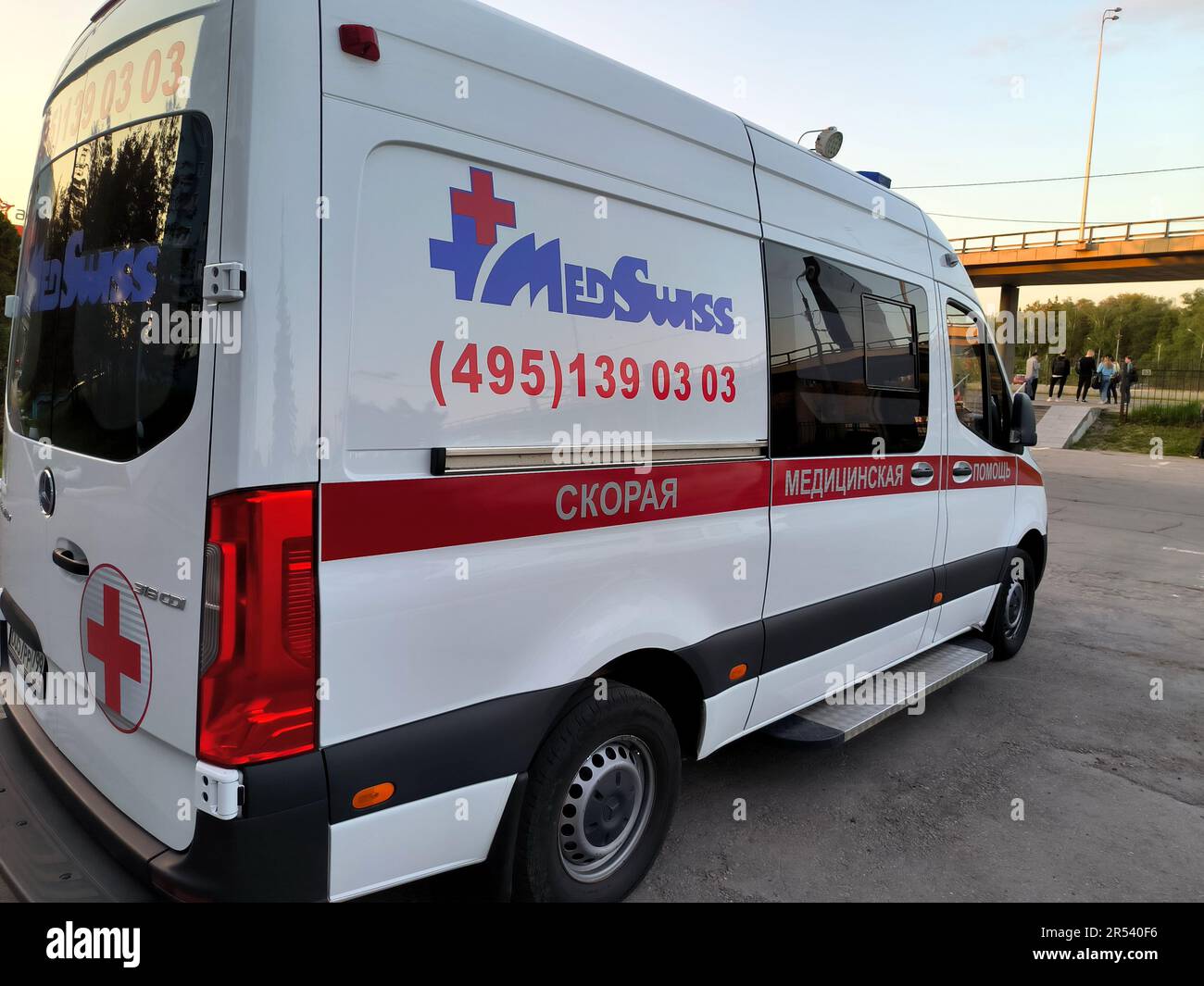 Russian Federation. Moscow. Car, ambulance carriage. MedSwiss Stock ...