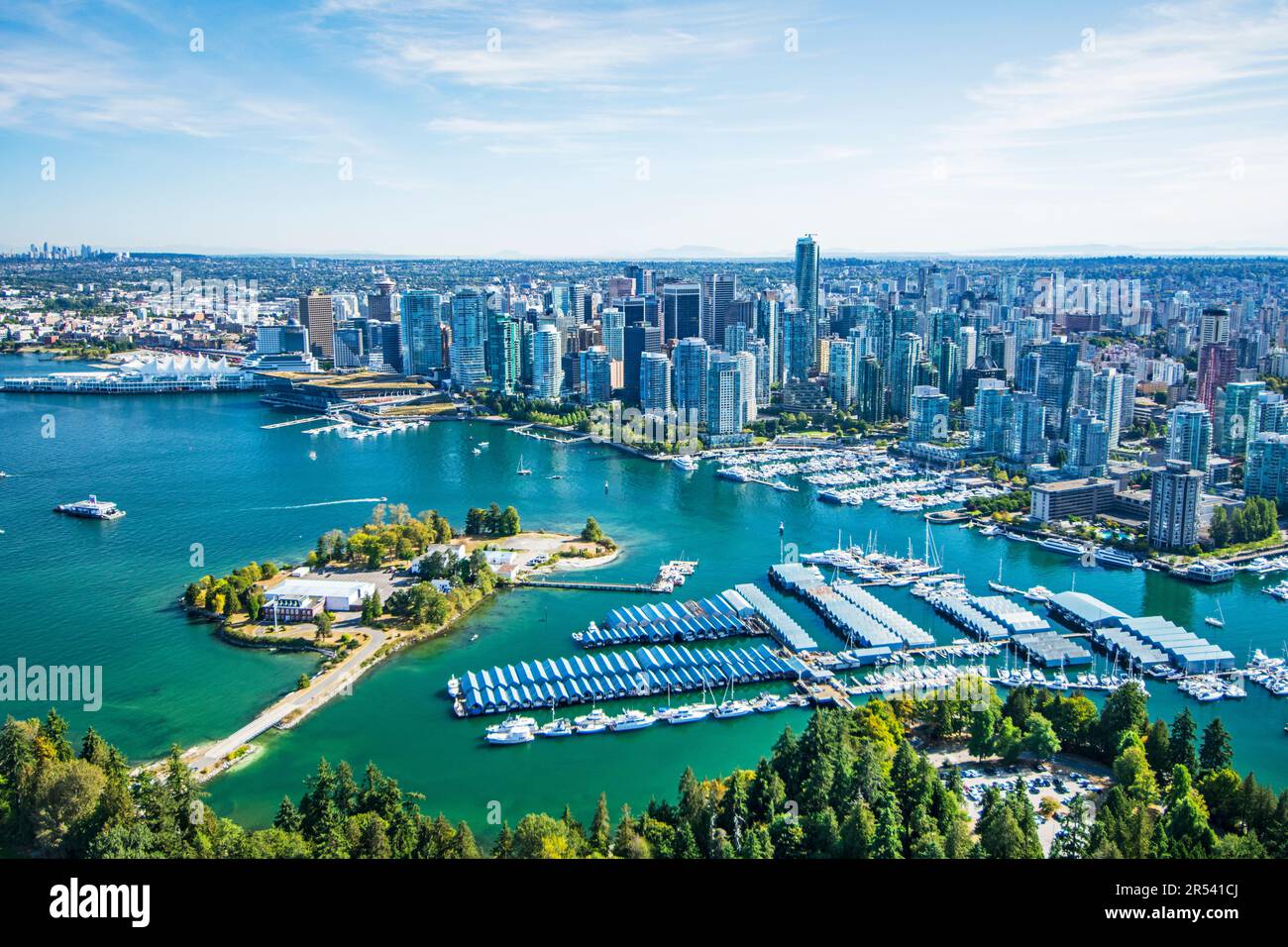 Aerial image of Vancouver, BC, Canada Stock Photo - Alamy