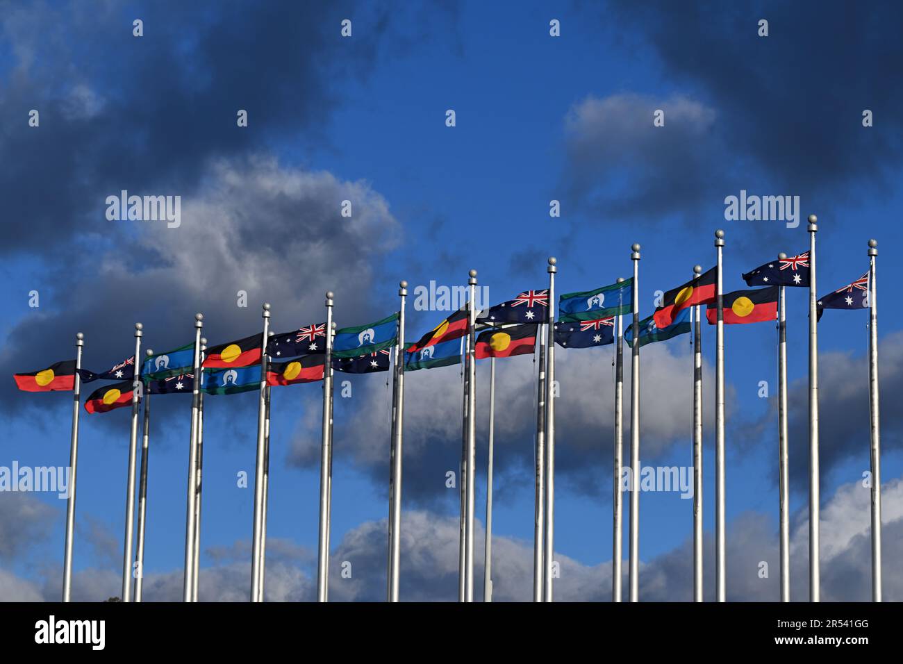 Canberra, Australia. 01st June, 2023. The Australian flag, the ...