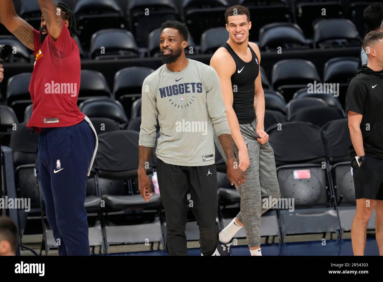 Denver Nuggets forward Jeff Green (32) as players take part in practice ...