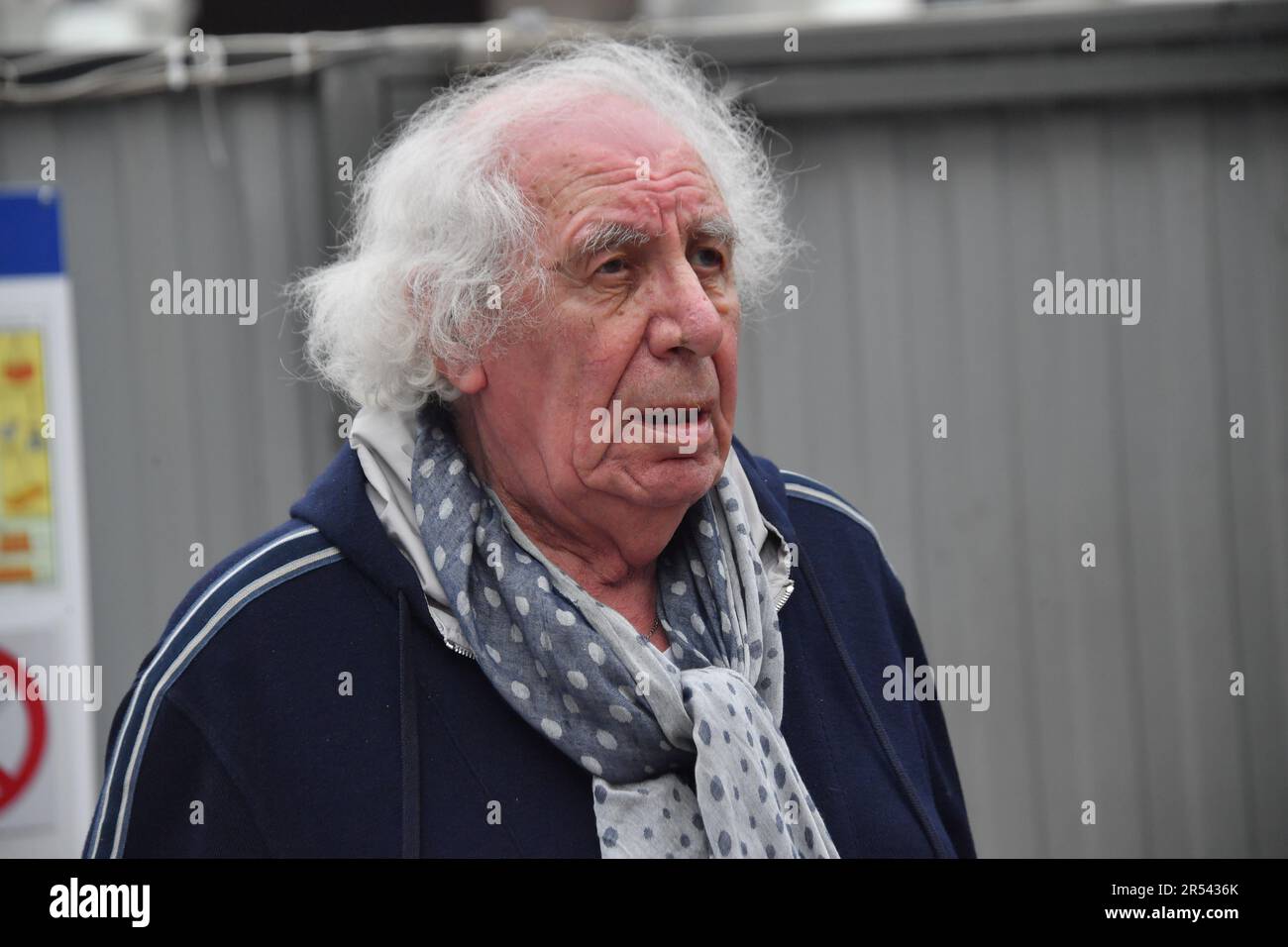 Moscow. Artist Yury Kuper at the Center for Theater and Cinema on ...