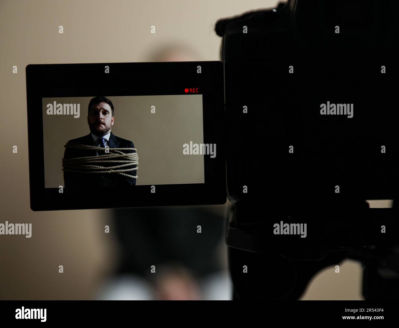 Man tied up hi-res stock photography and images - Alamy