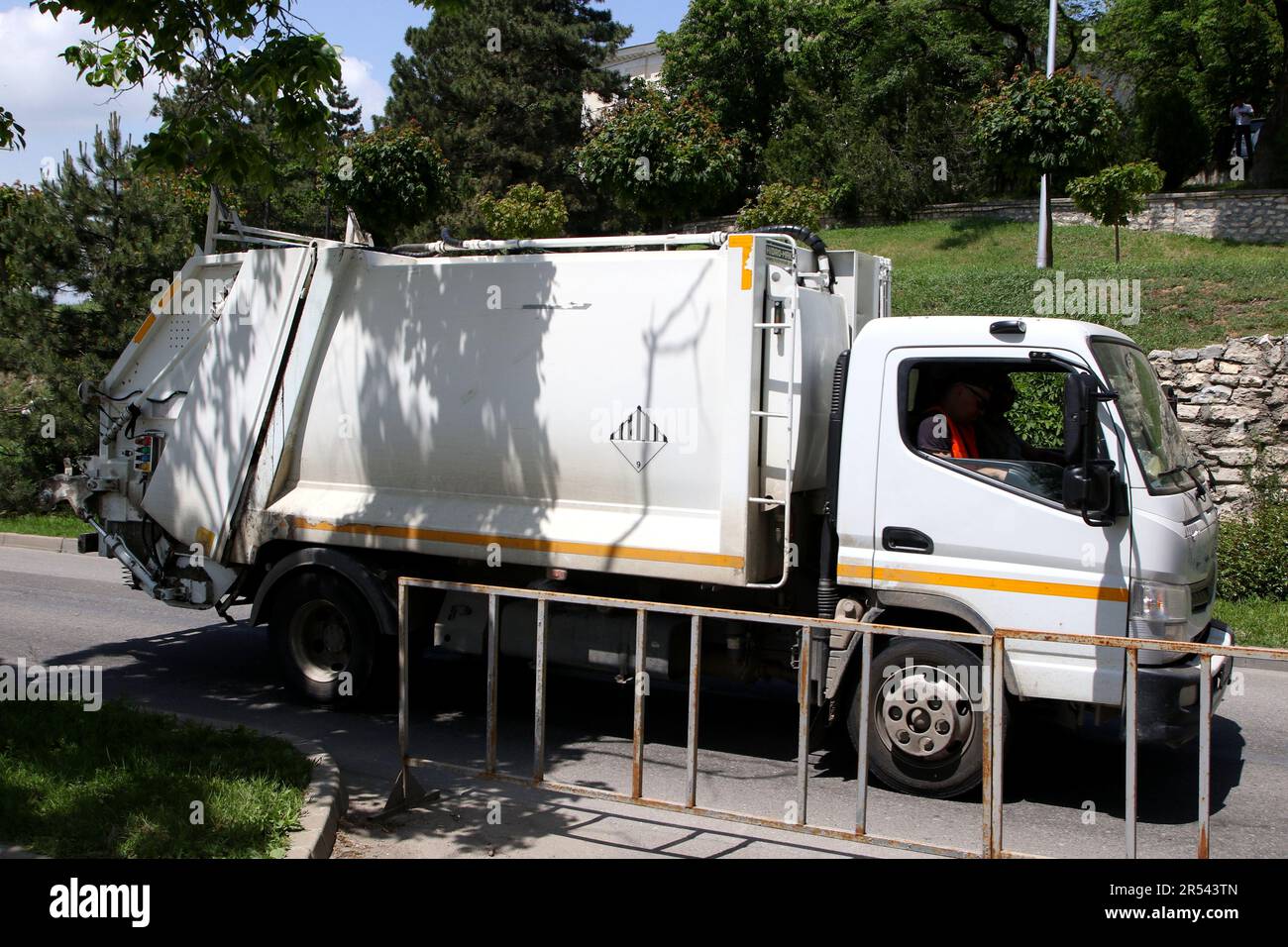Russian Federation. Pyatigorsk. Caucasus. Garbage truck Stock Photo - Alamy