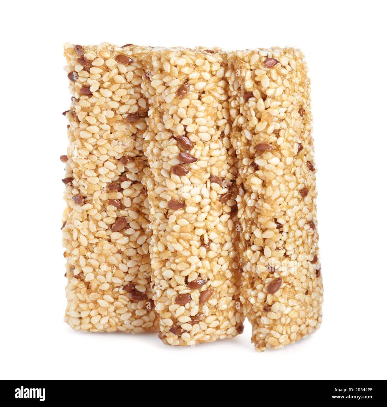 Tasty sesame seed bars isolated on white Stock Photo - Alamy