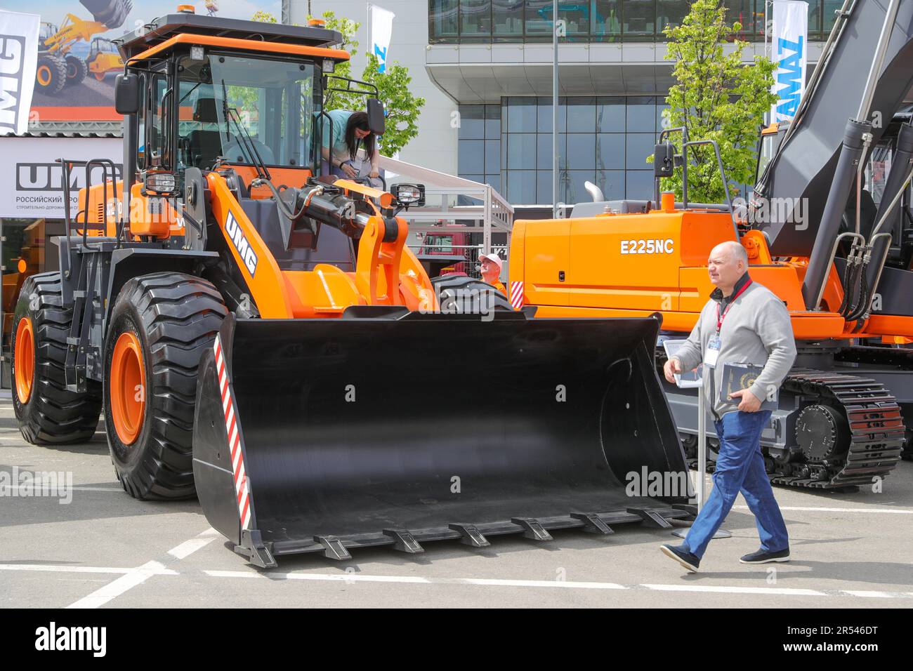 23.05.2023. Russia. Moscow. Special equipment at the international ...