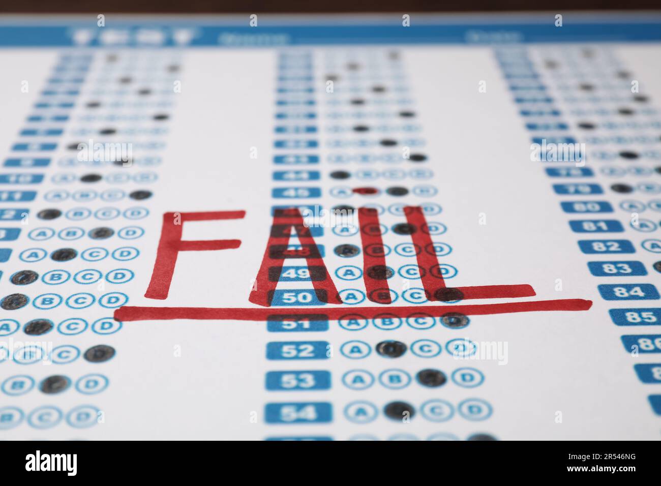 Failed Test Scantron