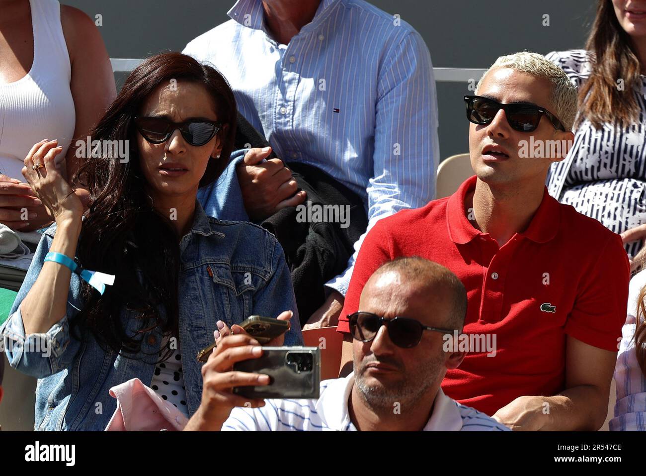 Paris, France. 31st May, 2023. Dounia Bouzyani, Djanis Bouzyani in the ...
