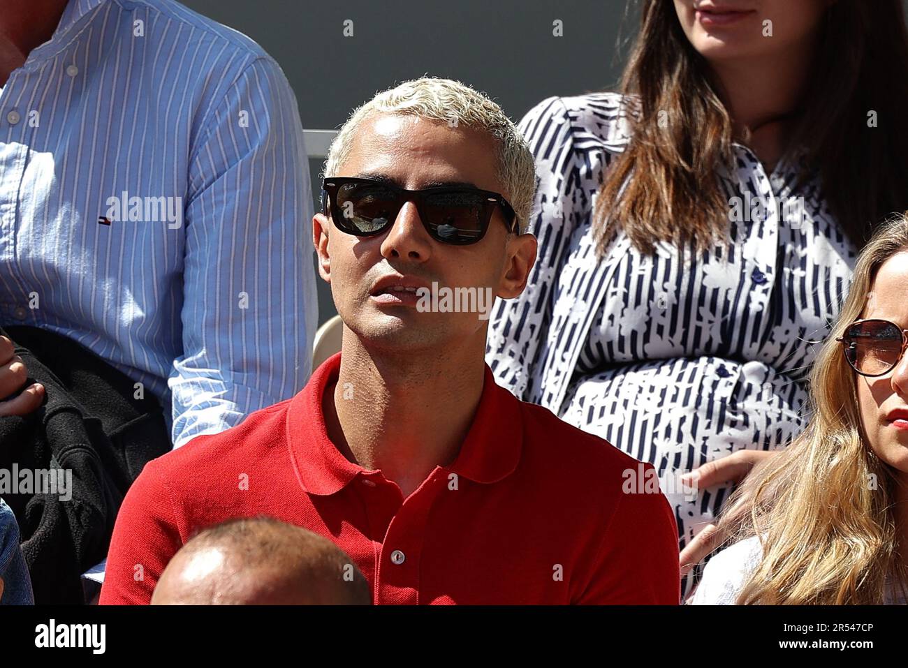 Paris, France. 31st May, 2023. Djanis Bouzyani in the stands during ...