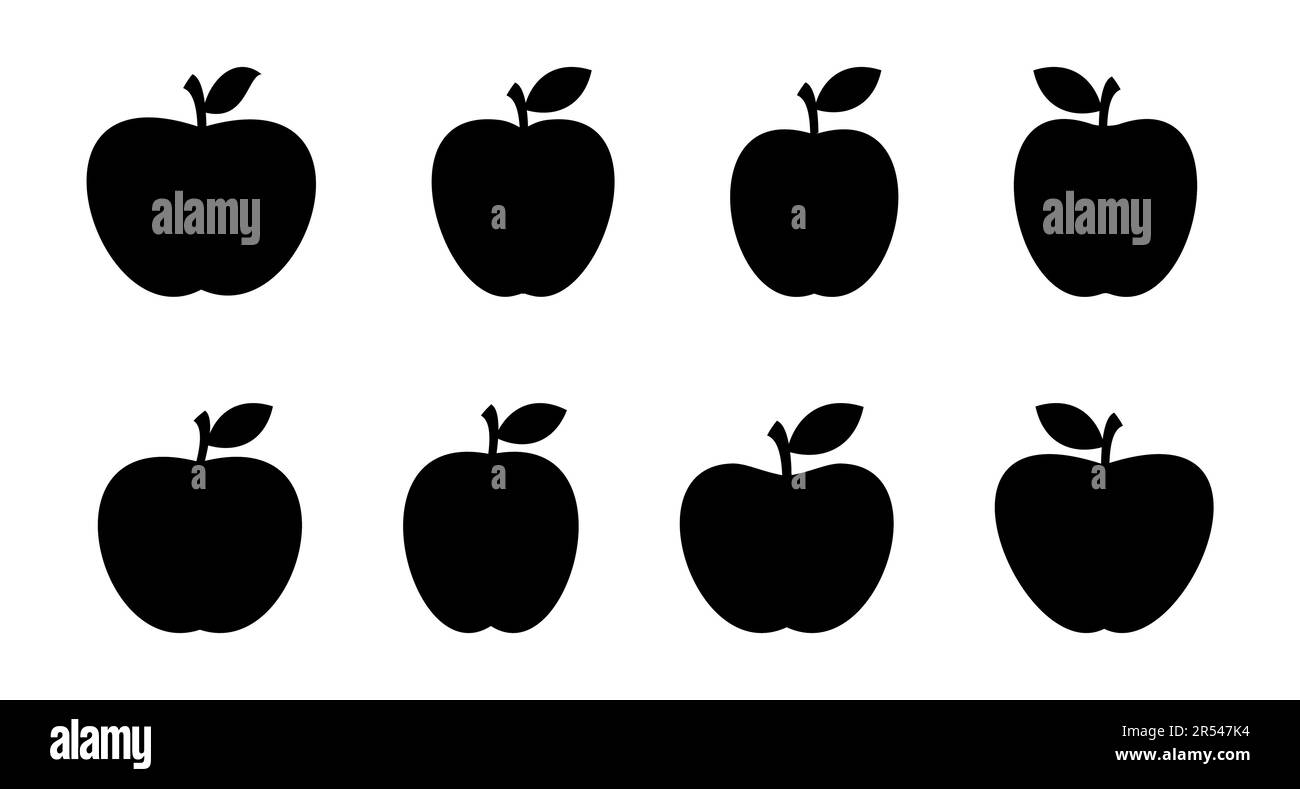 Apple icon set. Apple vector icon. apple symbols for your web design ...