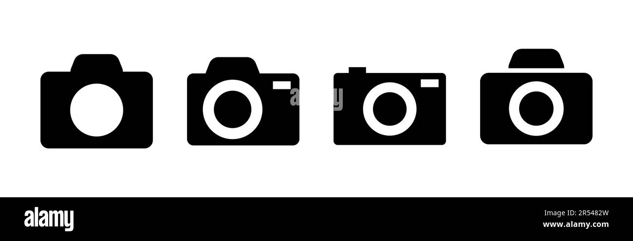 Camera icon set. photo camera icon. camera photography icon Stock ...