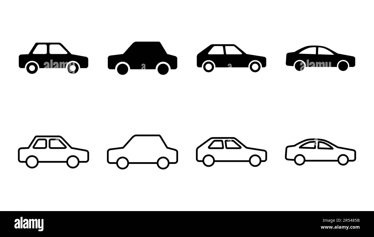 Car icon set. car vector icon. small sedan Stock Vector Image & Art - Alamy