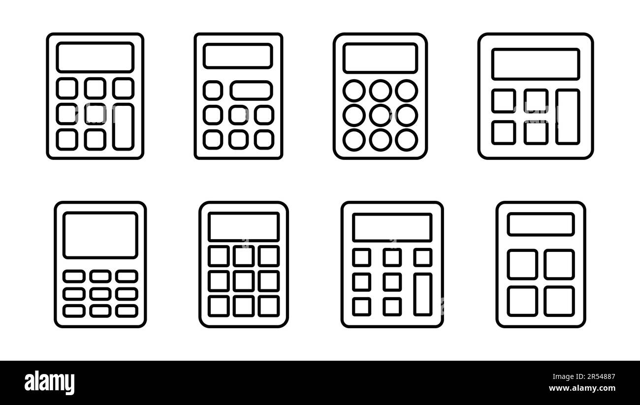 Calculator icon set. Accounting calculator icon. calculator vector ... Calculator icon set. Accounting calculator icon. calculator vector ...