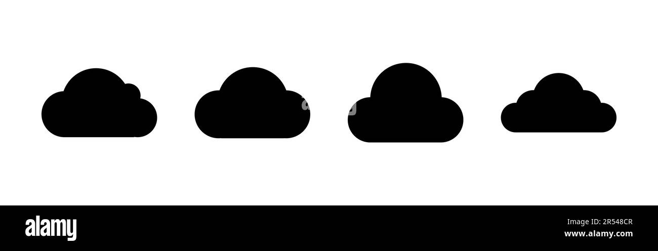 Cloud icon set. cloud vector icon Stock Vector Image & Art - Alamy