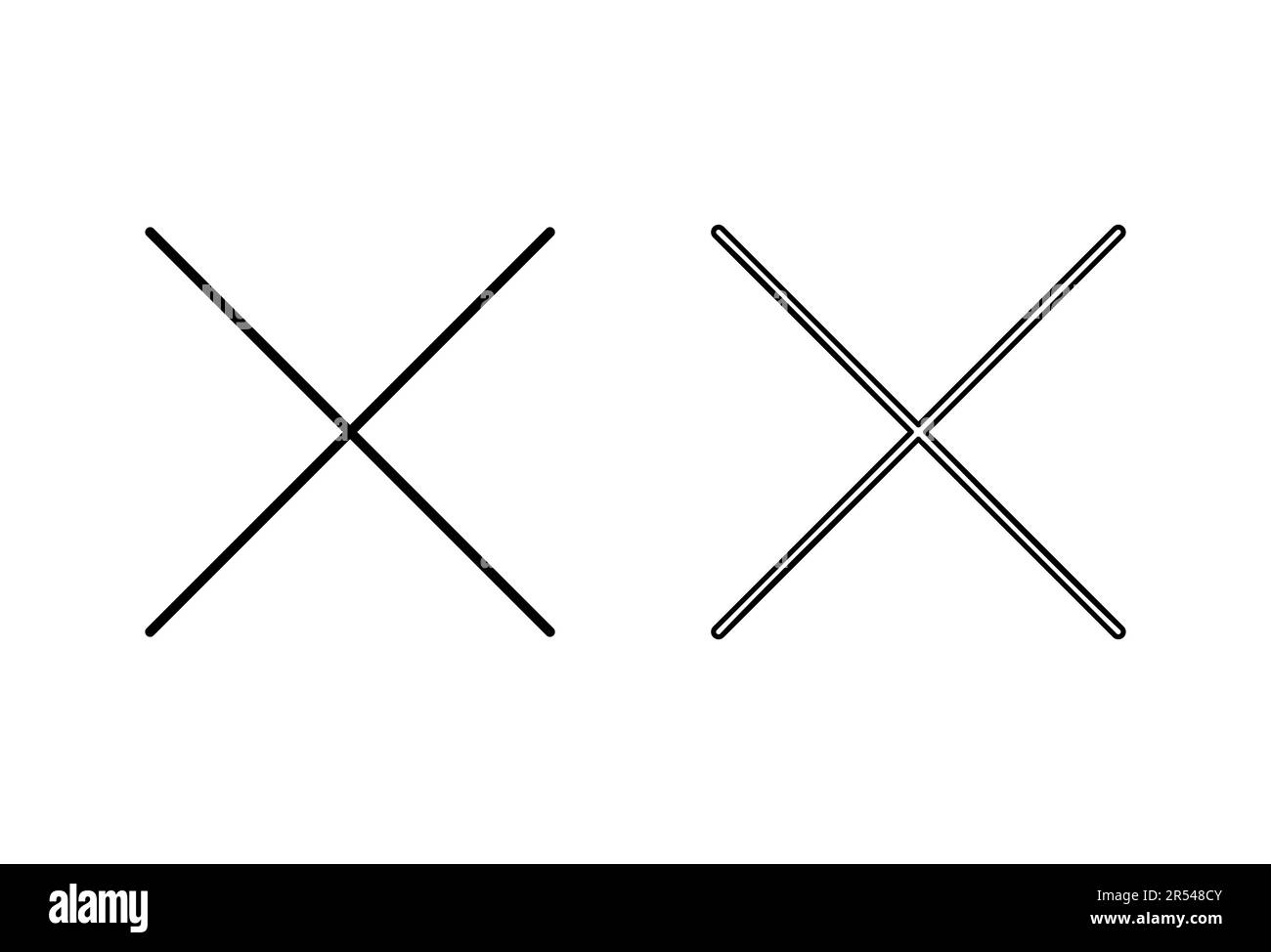 Close icon set. Delete icon vector. cross sign Stock Vector Image & Art ...