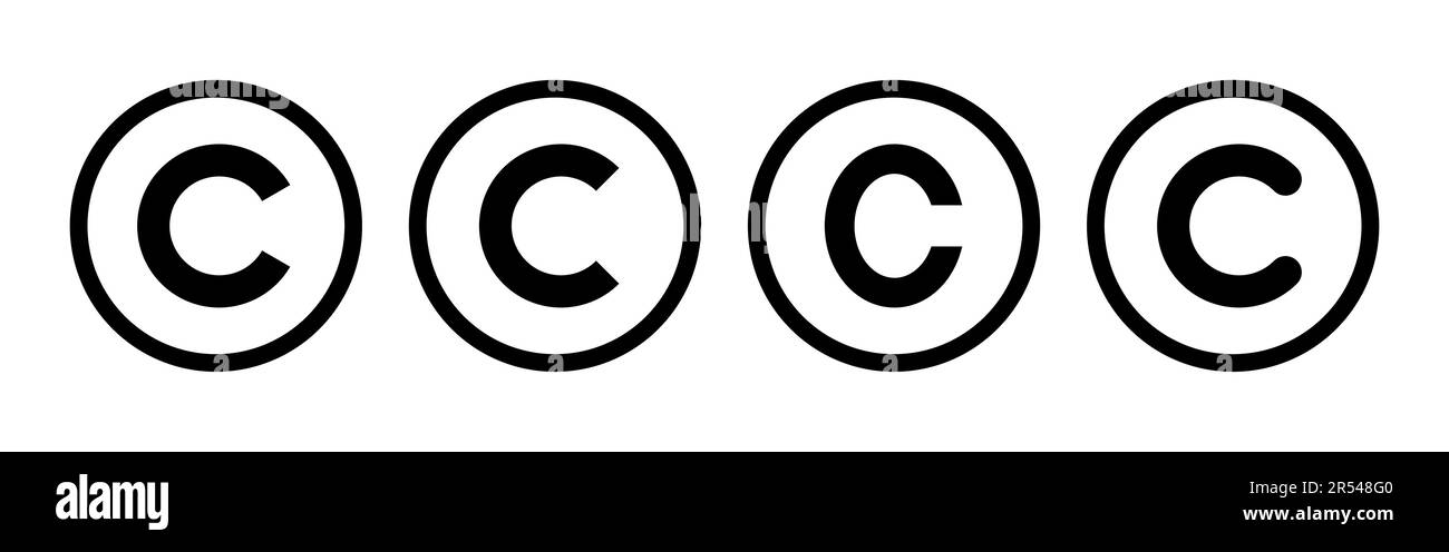 Copyright icon set. copyright symbols Stock Vector Image & Art - Alamy