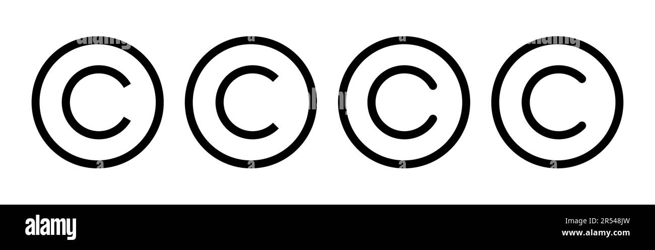 Copyright icon set. copyright symbols Stock Vector Image & Art - Alamy