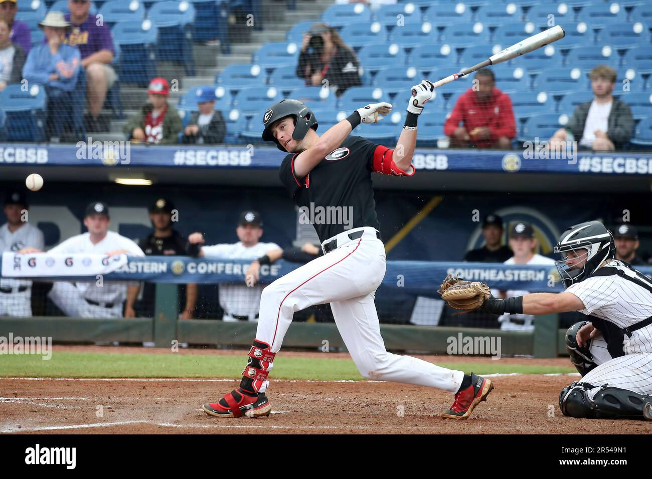 HOOVER, AL - MAY 23: Georgia Bulldogs first baseman Charlie Condon (24 ...
