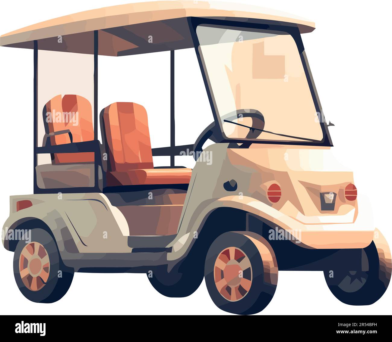 Driving golf cart fun Stock Vector Image & Art - Alamy